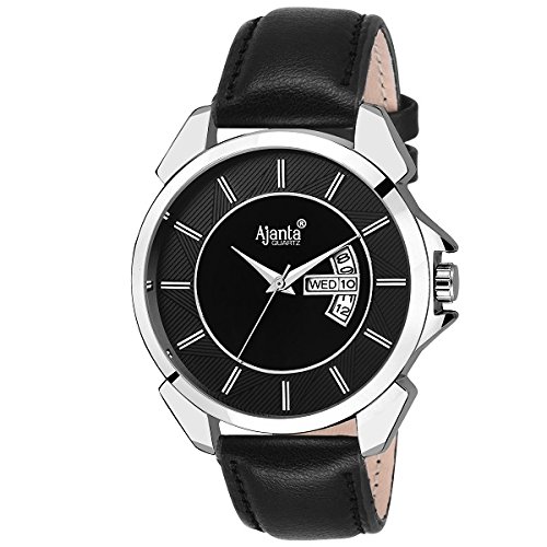 Ajanta’s Analogue Black Dial Men’s Watch with Extra Strap-Aq-Sd-080567C ...