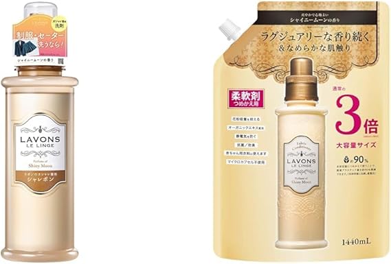 Amazon | 【セット買い】ラボン シャイニームーン[フローラルグリーン]の香り シャレボン おしゃれ着洗剤 500ml+ラボン 柔軟剤 特大 詰め替え 3倍サイズ 1440ml | ラボ ...