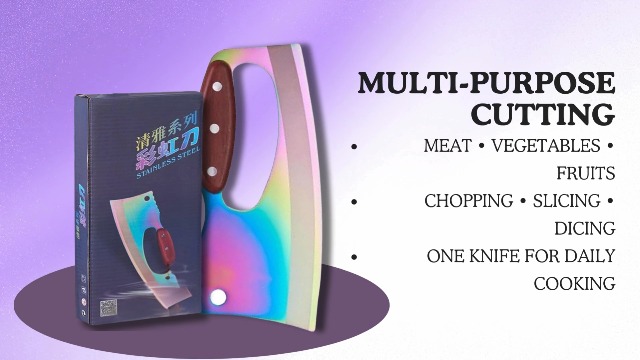 Watch tchen Knife 8 Inch Meat Cleaver Knife with Non-Slip Handle on ...