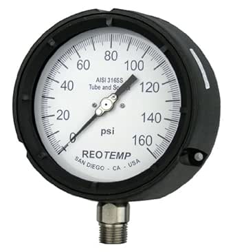 REOTEMP PT Series Process Pressure Gauge: Industrial Pressure Gauges: Amazon.com: Industrial ...