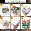 Amazon.com: Janlaugh 8 Pcs Tiki Totem Box Decor with Light, Luau Party ...