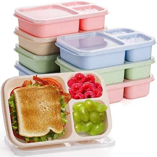 Amazon.com: Youngever 7 Pack Bento Lunch Box, Meal Prep Containers ...