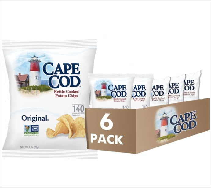 Amazon.com: Cape Cod Kettle Cooked Potato Chips,Original Sea Salt, 5 OZ