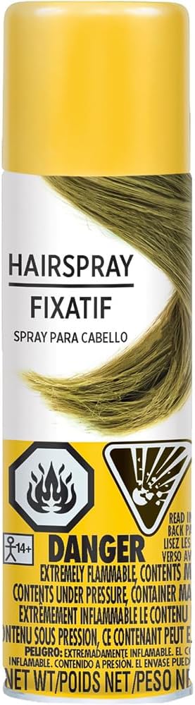 Amazon.com: Hypo-Allergenic Yellow Hair Spray - 3 oz. - Perfect Party ...