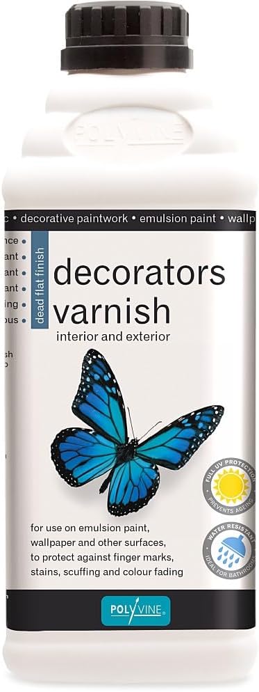 Polyvine Wax Finish Varnish Dead Flat 500ml - Household Varnishes ...