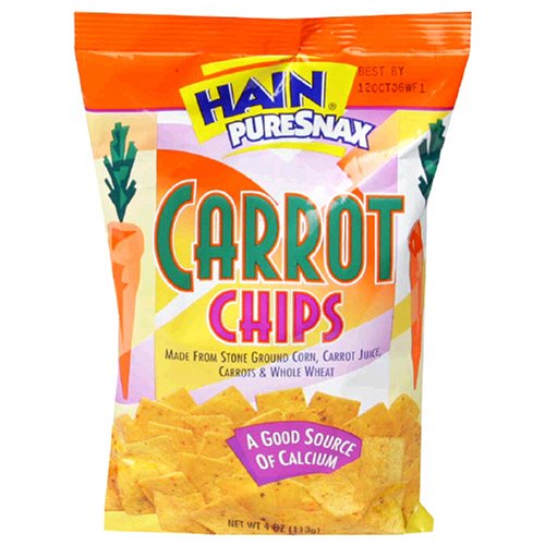 Amazon.com : Hain Pure Snax Carrot Chips, 4 oz : Everything Else