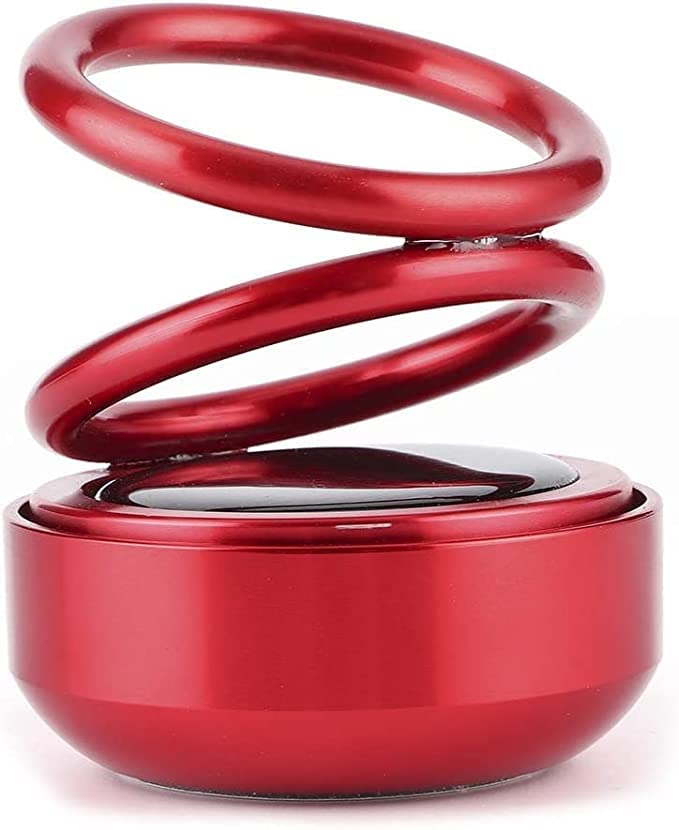 Solar Power Car Aroma Diffuser 360°Double Ring Rotating Design, Car ...