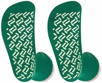 Slip Resistant Non Skid Hospital Socks w/Terrycloth Lining, Size Large ...