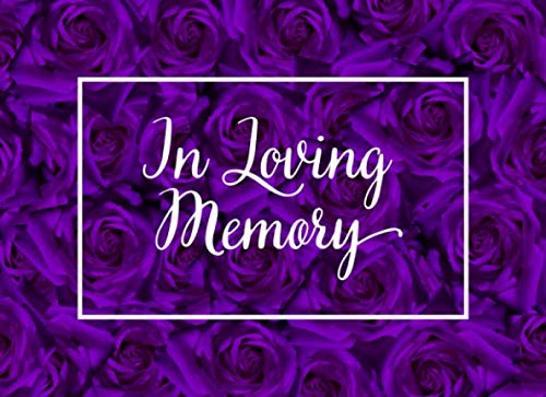 In loving Memory: Purple Roses Funeral And Memorial Service Guest Book ...