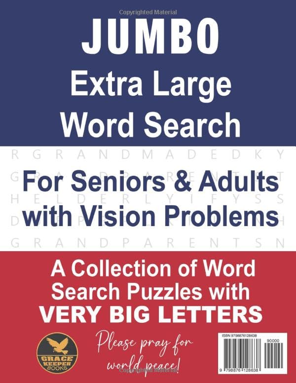 Snapklik.com : Jumbo Extra Large Print Word Search Puzzles For Seniors ...
