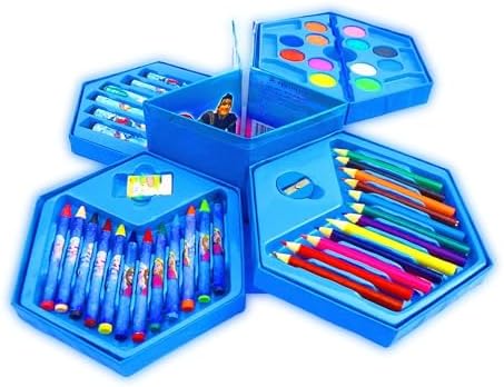 ZOMAARK Colour Set Color Box for Kids - Complete Art Kit of 46 Pieces ...
