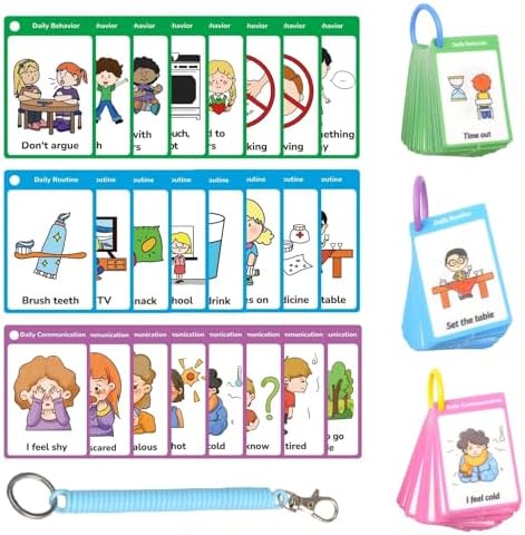 Buy CHEFAN 120 PCS Autism Communication Cards for Speech Delay Non ...