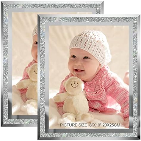 Amazon.com - sugarchef Glass Photo Frame with Bling Sparkle Crystal ...