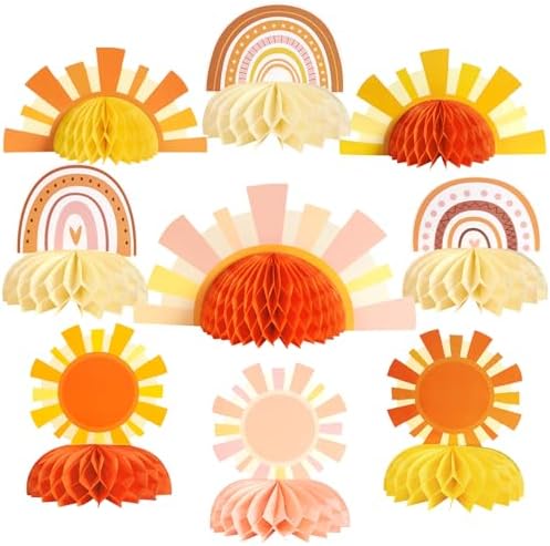 Amazon.com: 12PCS Boho Sun Party Decorations Balls Boho Sun Birthday ...