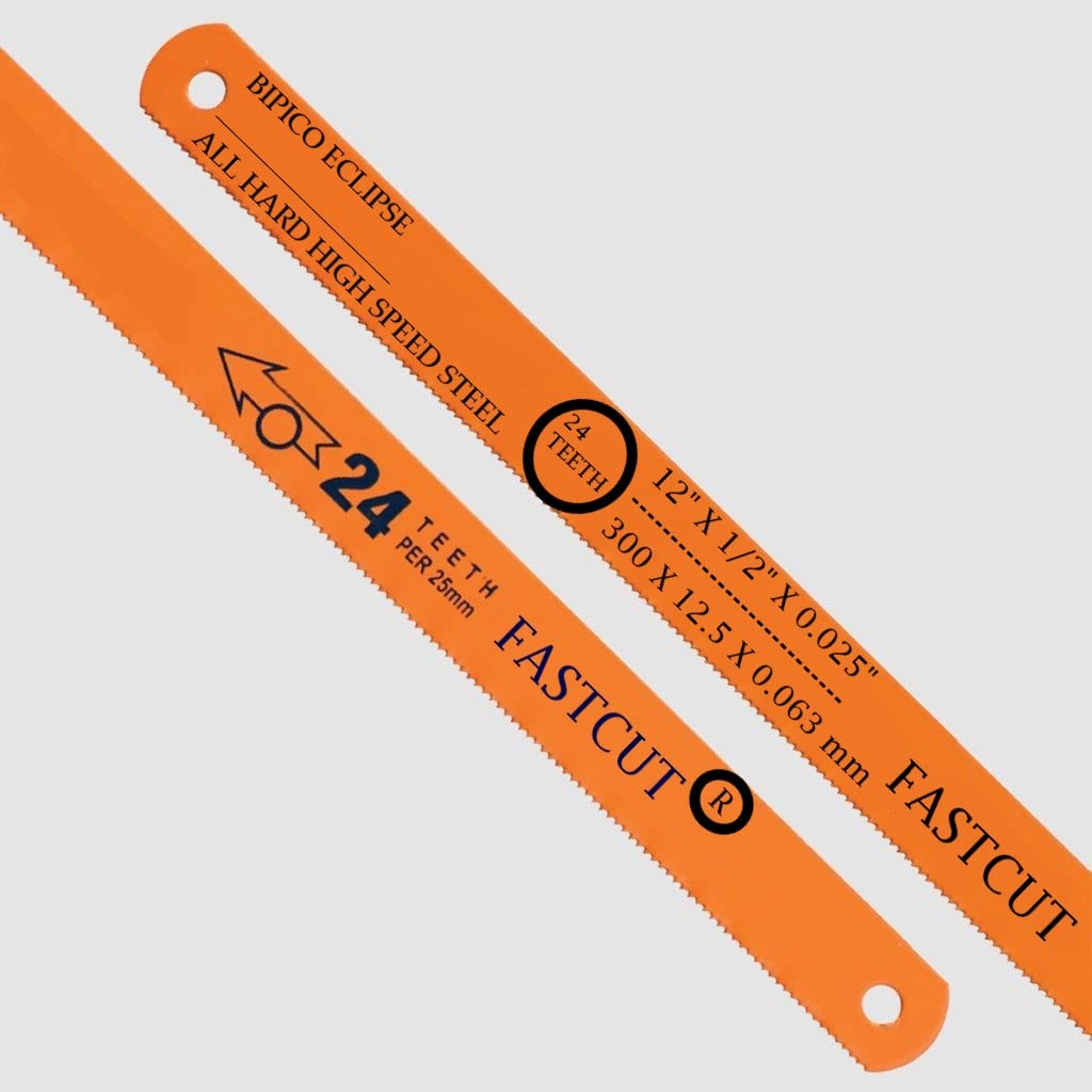 Bipico Eclipse HSS Hand Hacksaw Blade Fastcut 12"X1/2"X0.025" (300X12 ...