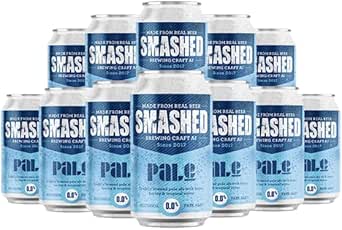 Smashed British Alcohol Free Pale Ale 330ml Cans 12 Pack : Amazon.co.uk ...