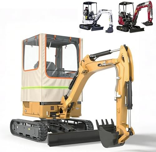 Mini Excavator Cover,45x43x61 in,Window Opening on All Sides, no Need ...