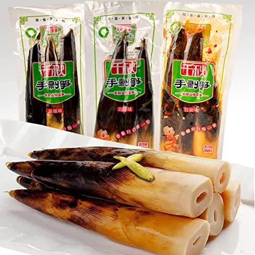 Amazon.com: Hand peeled bamboo shoots 230g/pack Pickled pepper Crispy ...
