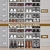 Amazon.com: 6-Tier Wooden Shoe Rack with Non-Woven Fabric, Expandable ...