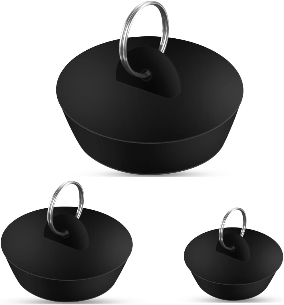 Amazon.com: 3 Pieces Drain Stopper Tub Stopper for Kitchen Bathroom Bar ...