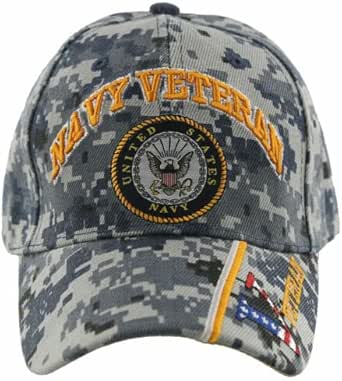 Amazon.com: New! US Navy USN Veteran Side USA Veteran Flag Ball Cap HAT ...