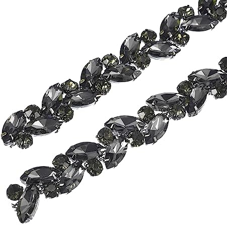 Amazon.com: uxcell 1 Yard Crystal Rhinestone Chain Trim, Diamond ...