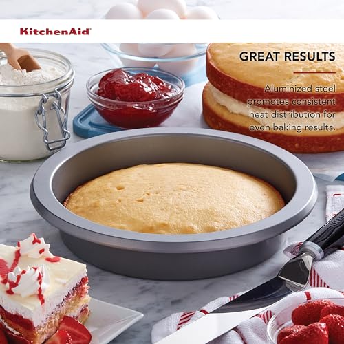 Snapklik.com : KitchenAid Nonstick 9 In Round Cake Pan