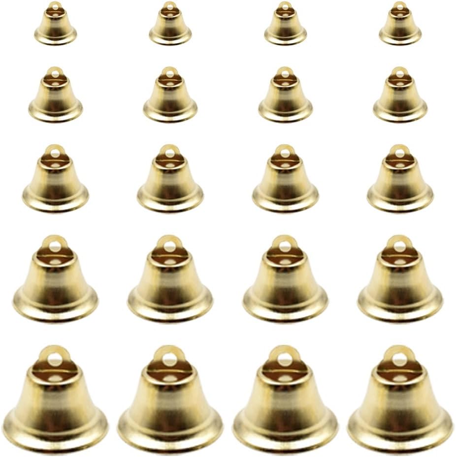 Amazon.com: 100Pcs Christmas Bells DIY Bell Accessory for Party ...