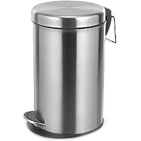 King International Stainless Steel Dustbin for Kitchen with Lid ...