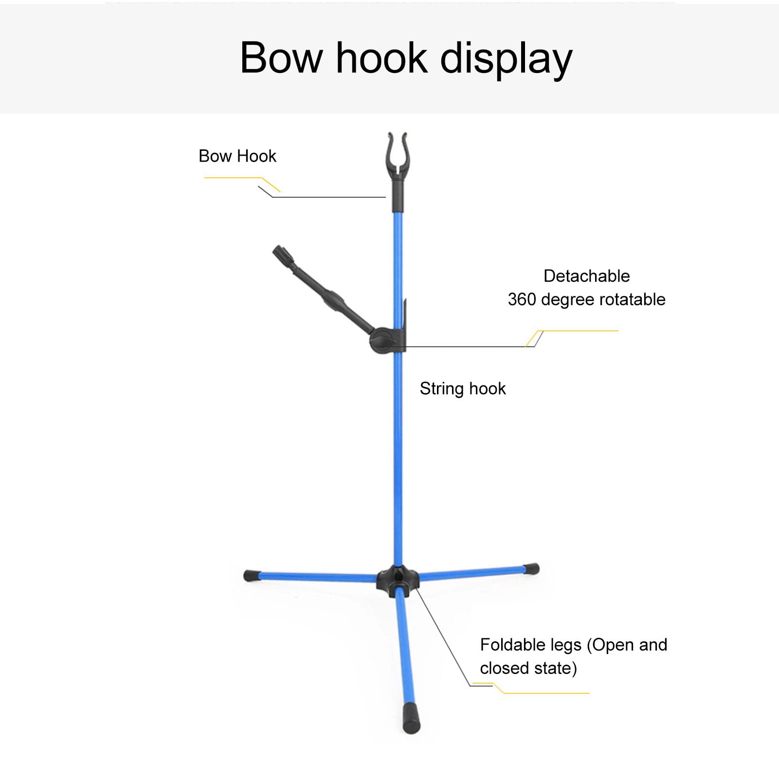Archery Bow Stands Glass Fiber Tripod Rack Recurve Bow Stand Foldable ...