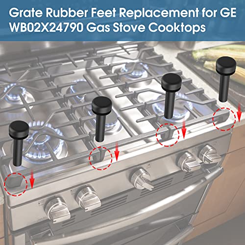 Snapklik.com : Replacement WB02X24790 GasStove Grate Bumpers Rubber ...