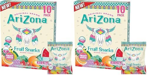 Amazon.com: AriZona Iced Tea Fruit Snacks, Mixed Fruit - 0.9 oz, 10 ...