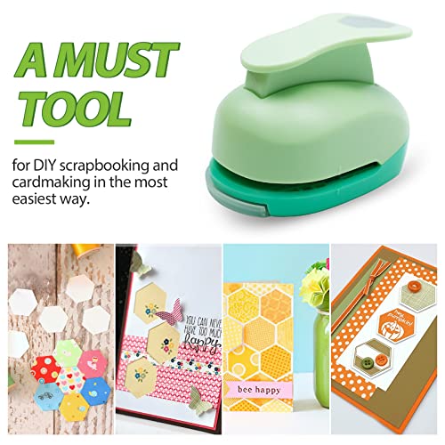 Snapklik.com : Hexagon Punch, 2 Inch Paper Punch Circle Cutter For ...
