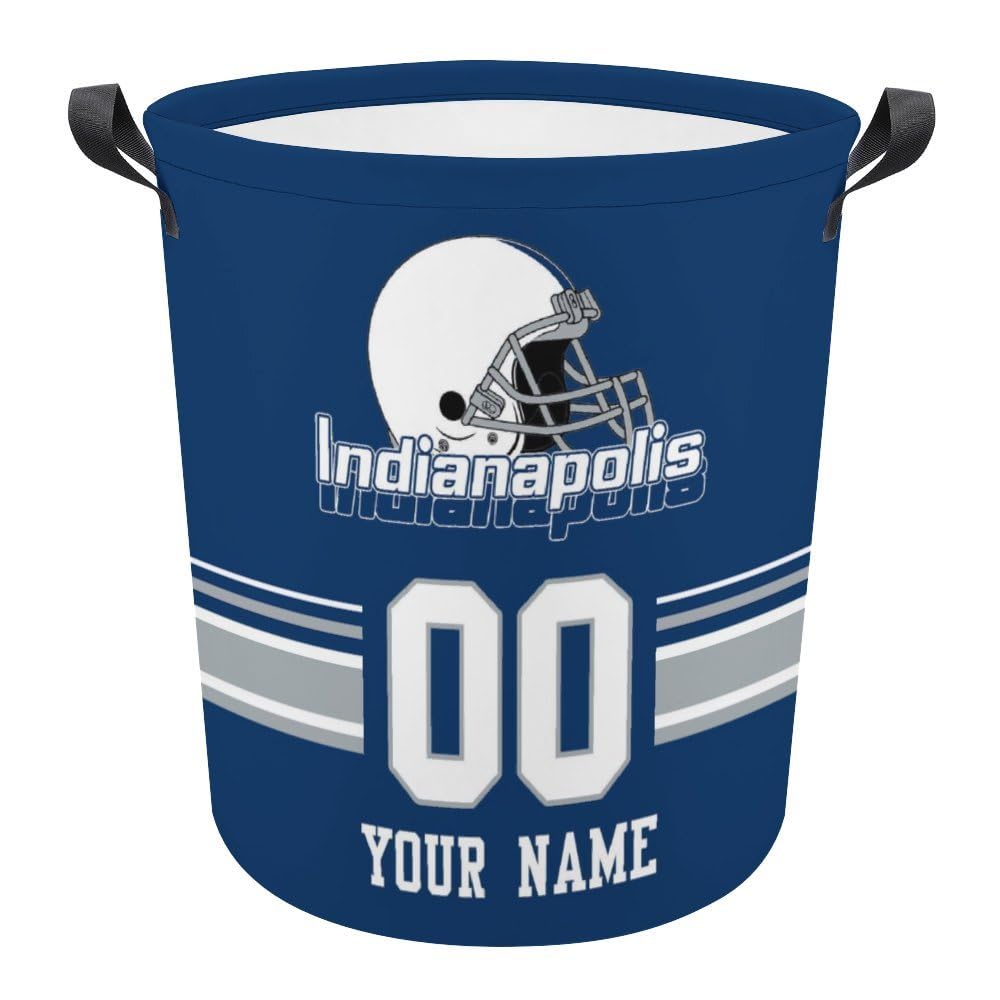 Amazon.com: Custom Football Laundry Basket Personalized Collapsible ...
