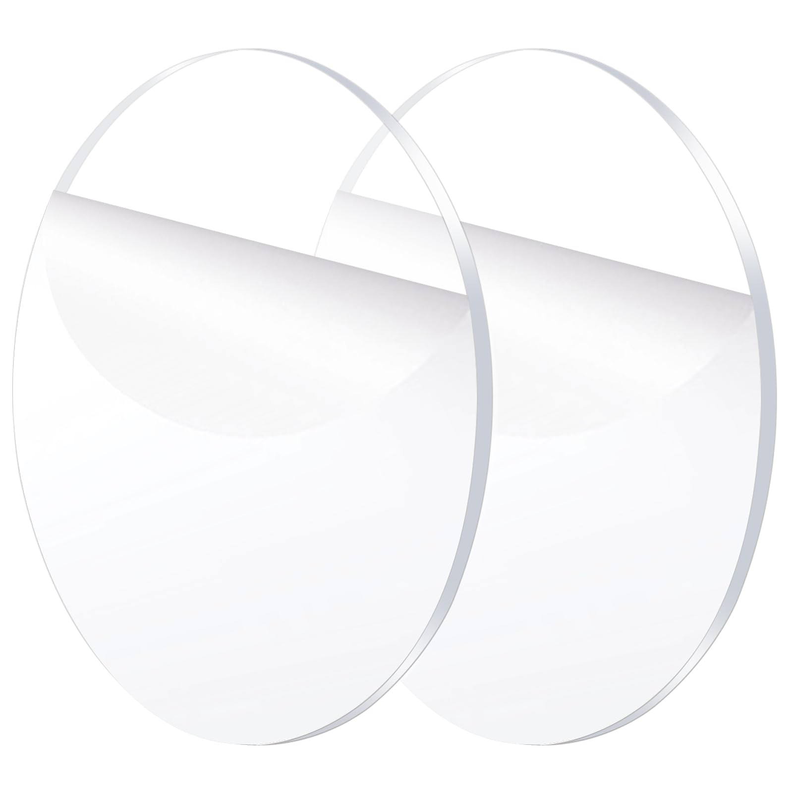 Snapklik.com : 2 Pieces 1/8" Clear Circle Acrylic Sheet,15 Inch ...