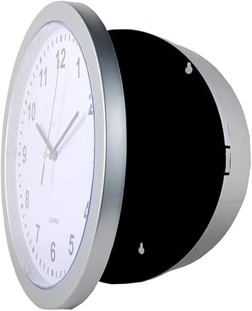 NW Simple and Generous Design Wall clock Hidden Safe Clock Safe Secret ...