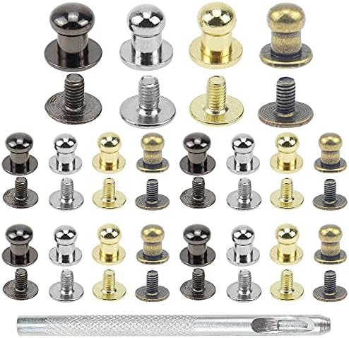 ZKSMNB Rivets, 480 Sets + Leather Rivets Metal Rivets Set with 3 Tools ...