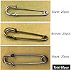 Amazon.com: IRIIRO Large Safety Pins 60pcs 3inch/75mm Heavy Duty ...