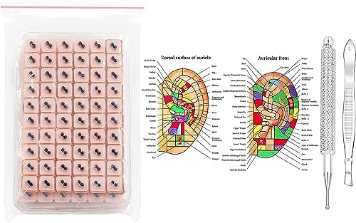 Amazon.com: Ear Seeds Auricular Sticker Kit, Acupuncture Kit ...