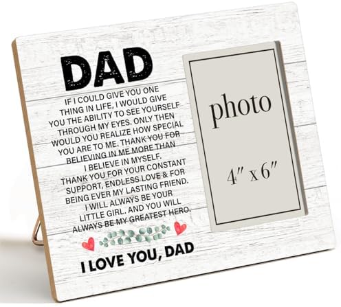 Amazon.com - Oqtumes Dad Gift Picture Frame From Son Daughter, Gift for ...