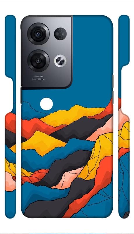 DASP Colorful Mountains Moon |Designer Printed Hard Back Cover for Oppo ...