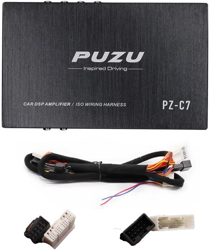 Amazon.co.jp: PUZU PZ-C7 4X 150 W 4 chから6 ch車載DSPアンプ車載ラジオ音質アップグレードデジタルオーディオ信号プロセッサプラグアンドプレイ2018 ...