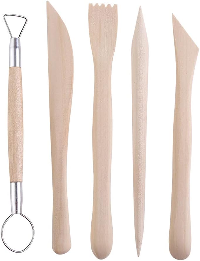 Amazon.com: 5 Pieces Clay Tools Sculpting Tools Set Clay Sculpting ...