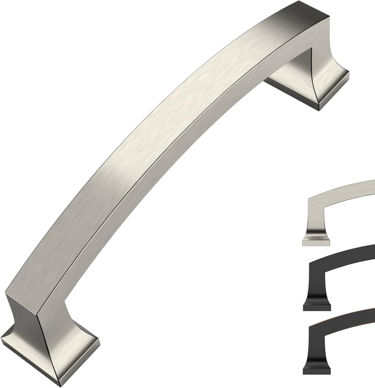 9BUILD 4 Inch 10 Pack Cabinet Handles Brushed Satin Nickel Pulls ...