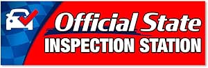 Amazon.com : State Inspection Station Vinyl Banner Standard - 30x96 ...