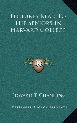 Amazon.com: Lectures Read To The Seniors In Harvard College ...