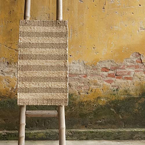 Buy Living Eco - Stylish Seagrass Welcome Mat for front door. Door Mat ...