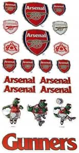 Amazon.com : 18 Assorted Arsenal Fc Stickers Logo Sticker Set Official ...