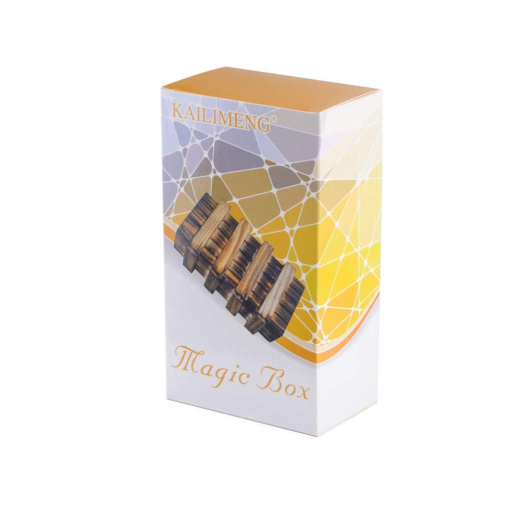 KAILIMENG Puzzle Box, Secret Magic Box with 2 Hidden Compartments ...