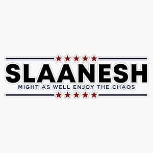Amazon.com - Vote Slaanesh Sticker Bumper Sticker Vinyl Decal 5"